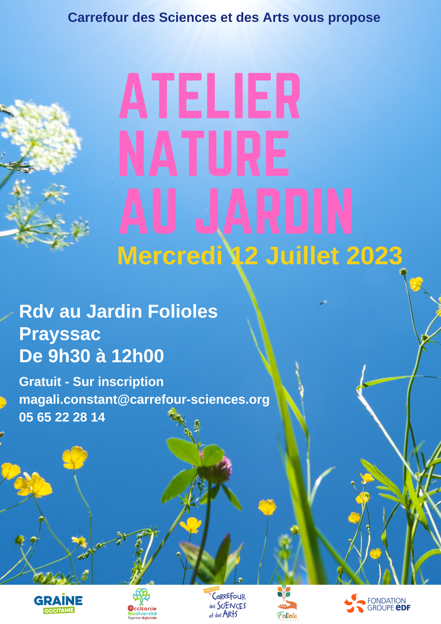 Prayssac: Atelier nature au jardin – Blog des Bourians